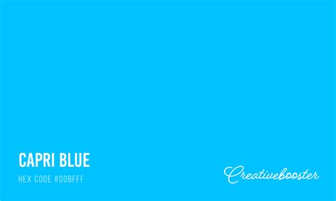 All About Color Capri Blue Color Codes Meaning And Pairings Creativebooster