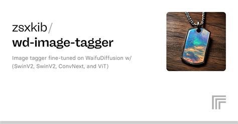 Zsxkib Wd Image Tagger Run With An API On Replicate