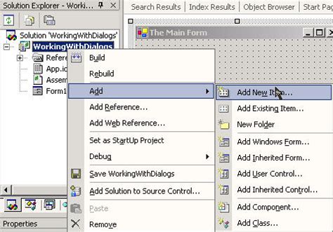 How To Creating Dialogs In Net