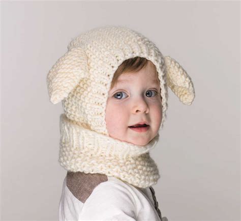 Whimsical Sheep Hat Knitting Pattern