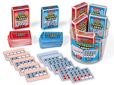 Ten Frames Card Decks Set Of 8 At Lakeshore Learning