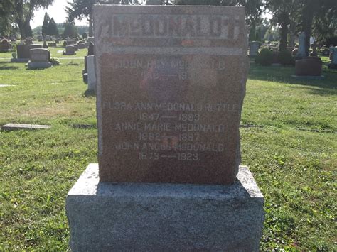 Flora Ann Mcdonald Ruttle 1847 1883 Find A Grave Memorial