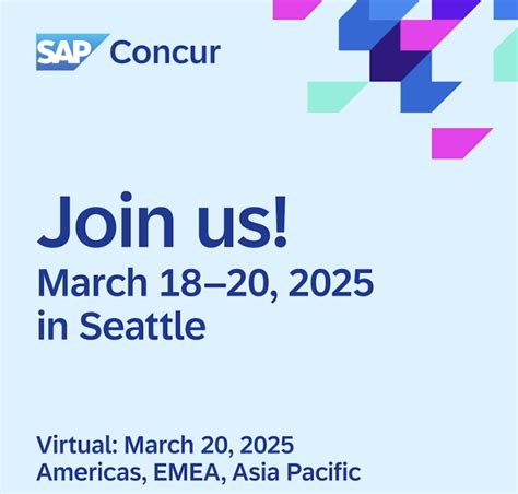 Steve Swift On Linkedin Sap Concur Fusion 2025 Register Today