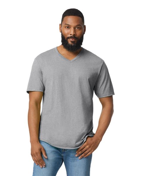 T Shirt Bedrukken Gildan Softstyle V Hals Heren T Shirt Omnishirt