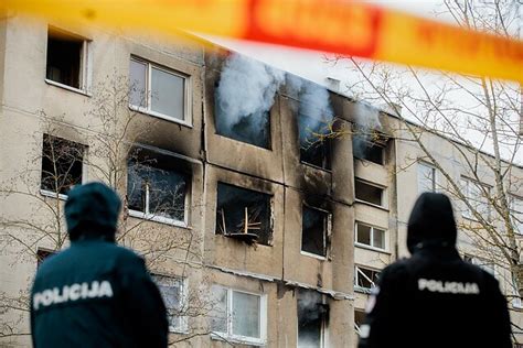 Fire Breaks Out In Apartment Building In Vilnius After Explosion At