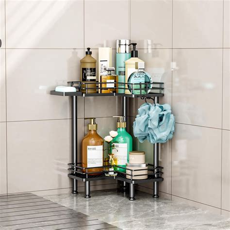 Corner Shower Caddy Standing 3 Tier Shower Organizer Corner With Soap