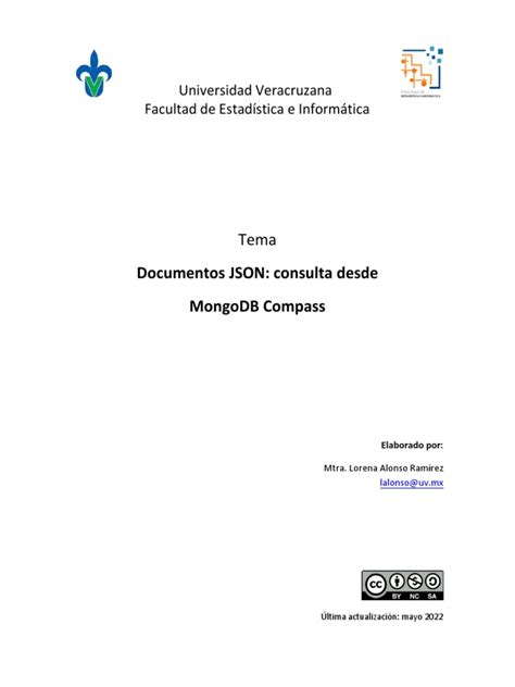 Documentos Json Consulta Desde Mongodb Compass Universidad