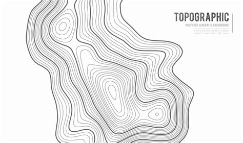 Topographic Map Contour Background Topo Map With Elevation Contour Map Vector Geographic
