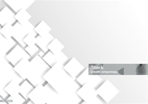 추상 사각형 빈 종이 흰색과 회색 톤 벡터 배경 그림자 현대 개념과 겹치는 사각형 텍스트 또는 메시지 웹 및 책 디자인을위한