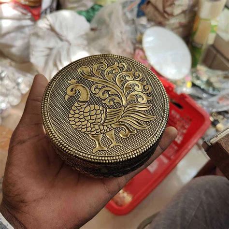 Kalamkari Peacock Box Sri Vadiraja
