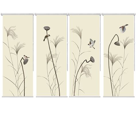 卷帘窗帘升降悬挂帘子软隔断屏风帘子拉帘客厅卧室新中式餐厅茶室虎窝淘