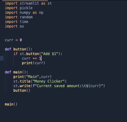 My Input Does Not Update Using Streamlit Streamlit