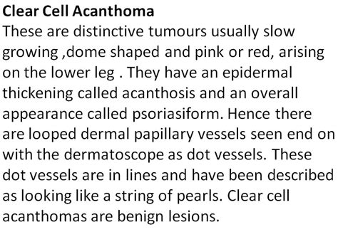 Dermoscopy Made Simple Clear Cell Acanthoma