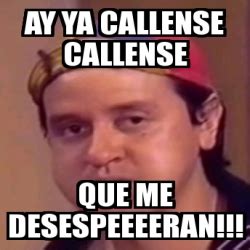 Meme Personalizado Ay Ya Callense Callense Que Me Desespeeeeran