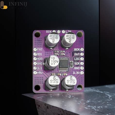 PCM Bit Audio Amplifier Board Stereo ADC Single Ended Analog Input Decoder Infinij Sg