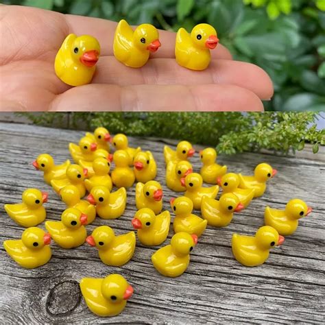 Mini Resin Ducks Tiny Ducks Miniature Duck Figures For Slime Temu