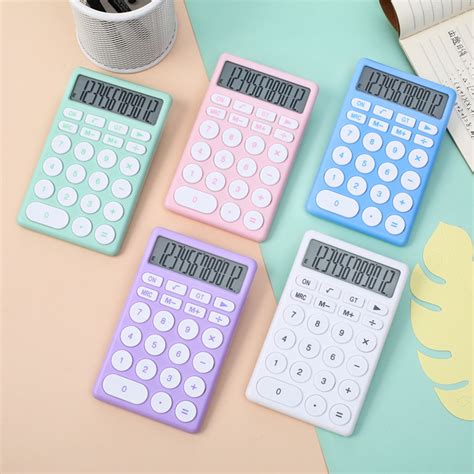 Trayknick Electronic Calculator 12 Digit Lcd Display Colorful For Trayknick Electronic Calculator 12 Digit Lcd Display Colorful For