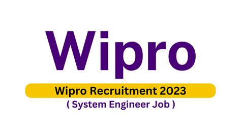 Wipro Job System Engineer Freshers Are Eligible DailyJobs You