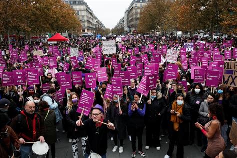 Thousands March In France Against Male Violence Sexual Harassment And