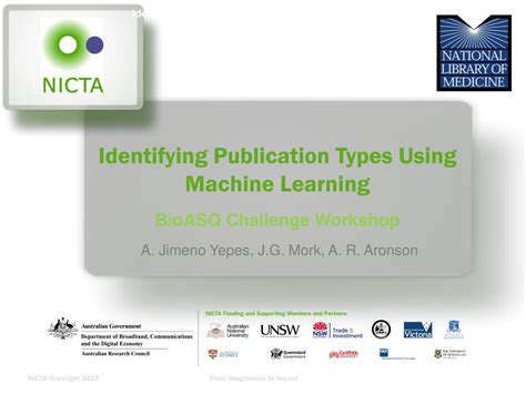 Ppt Identifying Publication Types Using Machine Learning Bioasq Challenge Workshop Powerpoint