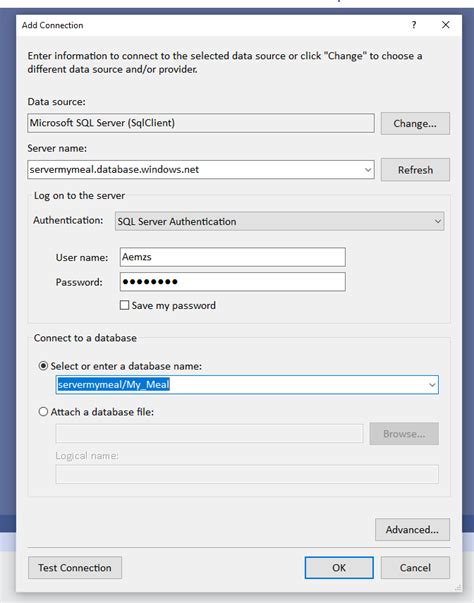 Azure Cant Connect Database In Visual Studio 2019 Stack Overflow