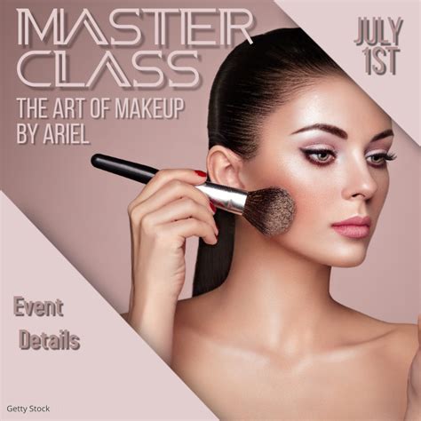 Makeup Master Class Template Postermywall