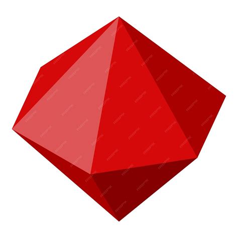 Premium Vector Red Ruby Icon Isometric Of Red Ruby Vector Icon For Web Design Isolated On