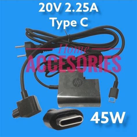 Jual Adaptor Charger Laptop HP TYPE C 45W 20V 2 25A Hp Pro Elite Probook Shopee Indonesia