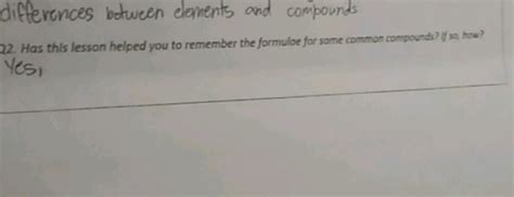 Differences Botween Elements And Compounds 22 StudyX