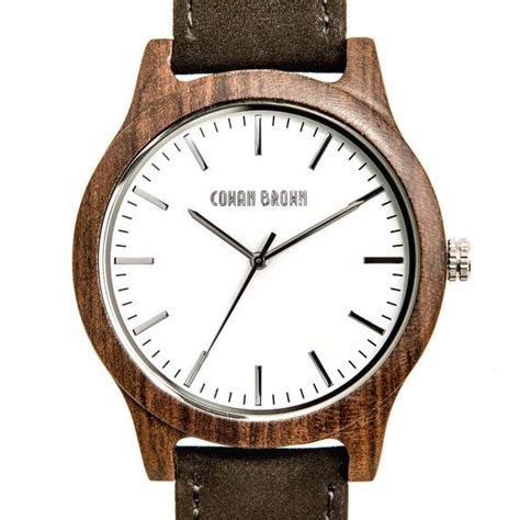 Brando Black Sandal Wood And Suede Watch