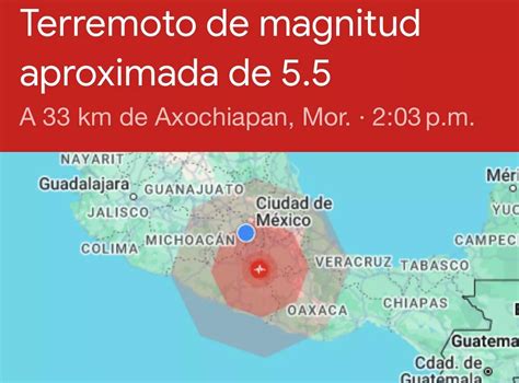 Un Sismo De Magnitud 58 Con Epicentro En El Centro De México Sacude A
