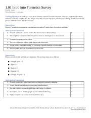 Introduction To Forensic Science Analyzing Evidence And Course Hero