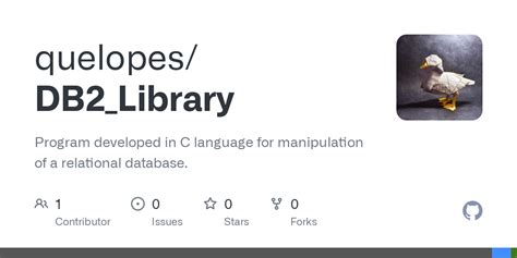 Github Quelopesdb2library Program Developed In C Language For