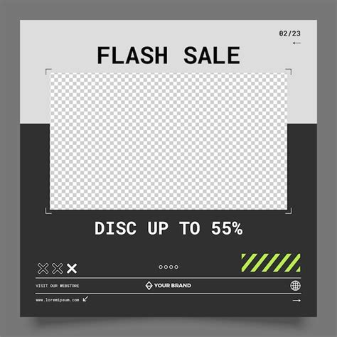 Premium Vector Futuristic Design Template Square Design Layout