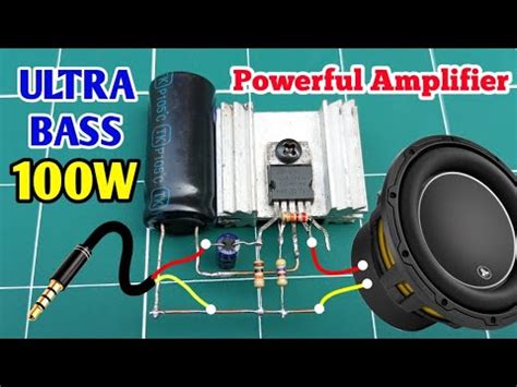 TDA Powerful Ultra Bass Amplifier W DIY Amplifier Upgrade Circuit Diagram YouTube