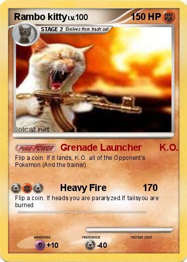 Pokémon Rambo Kitty Grenade Launcher Ko My Pokemon Card