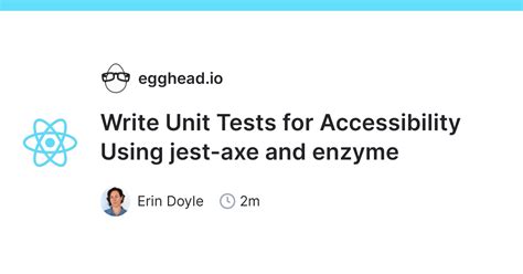 Write Unit Tests For Accessibility Using Jest Axe And Enzyme
