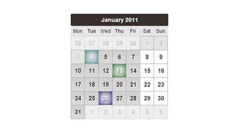 8个基于jquery和html5的日历时钟插件html5技术网