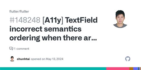 A11y Textfield Incorrect Semantics Ordering When There Are Prefix Or Suffix · Issue 148248
