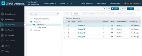 Zephyr Enterprise Test Management Jenkins Plugin
