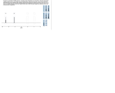 solved construct a simulated 1h nmr spectrum including