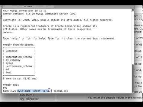 Простое управление базами данных использование Mysqldump и Docker для