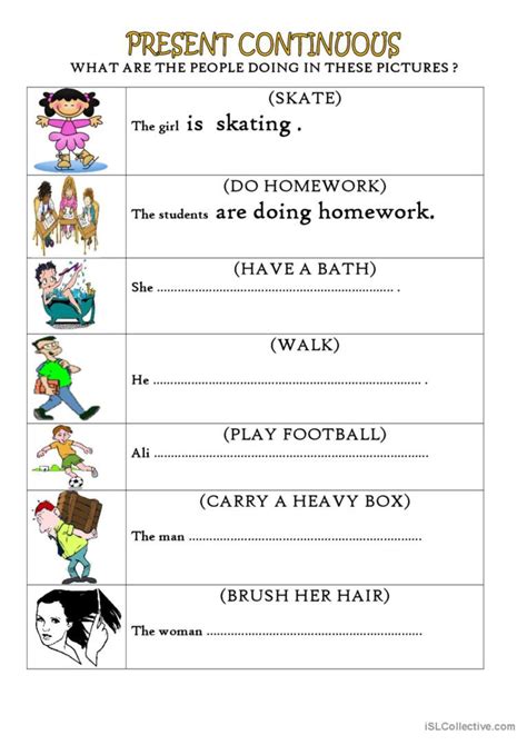 Present Continuous Affirmative Exercises My Xxx Hot Girl