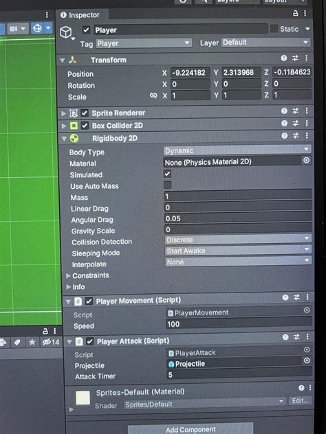Any Idea Why My Player Wont Shoot Projectiles Runity2d