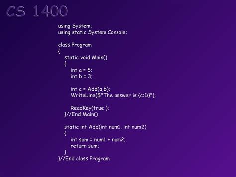 Method Parameters And Overloading Ppt Download