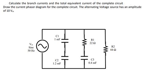 Solved Calculate The Branch Currents And The Total Chegg Com