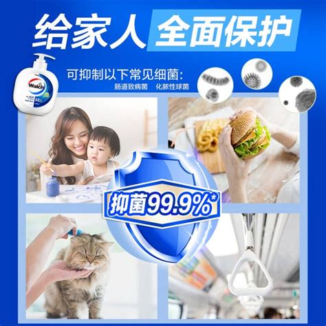 威露士洗手液480ml健康自然清新儿童宝宝抑菌杀菌护手滋润 虎窝淘