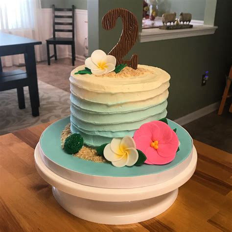 Moana Inspired Smash Cake