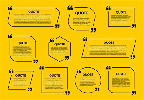Premium Vector Quote Box Frame Speech Bubbles Templates And Communication Quote Frames