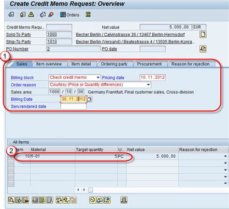 How To Create Credit Memo In Sap Sap Dope
